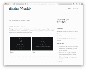 Tips for your UX writing portfolio when you're starting out