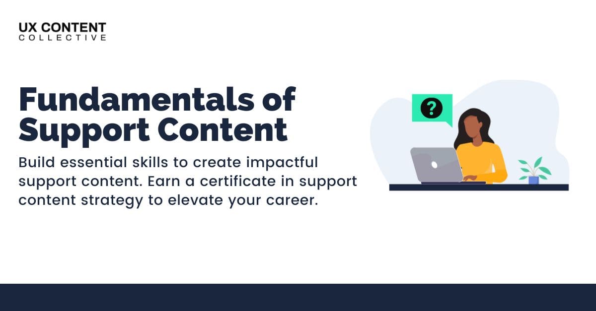 Fundamentals of Support Content Certification | UXCC